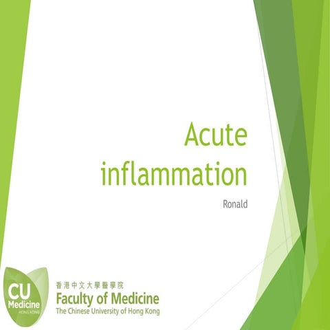 Acute Inflammation-Ronald Chan.pdf medicine | PDF