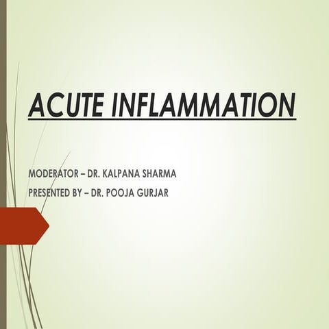 Mechanism of inflammation | PPT