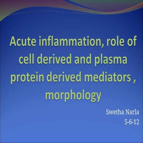Mechanism of inflammation | PPT