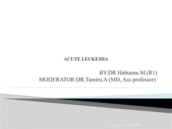 Myelomastocytic Leukemia | PDF