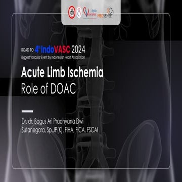 Acute Limb Ischemia and Role of DOAC.pptx