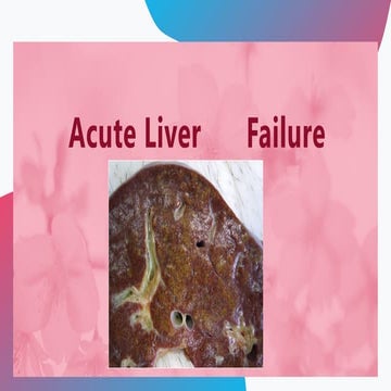 ACLF : Acute on Chronic Liver Failure | PPTX