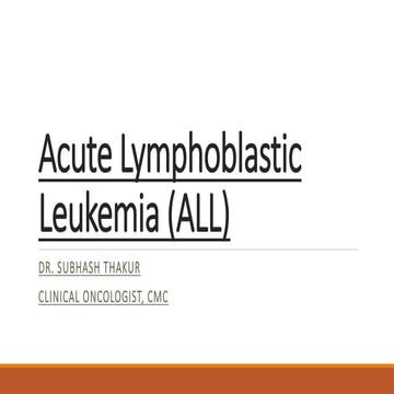 Chronic Lymphocytic Leukemia (CLL) | PPTX