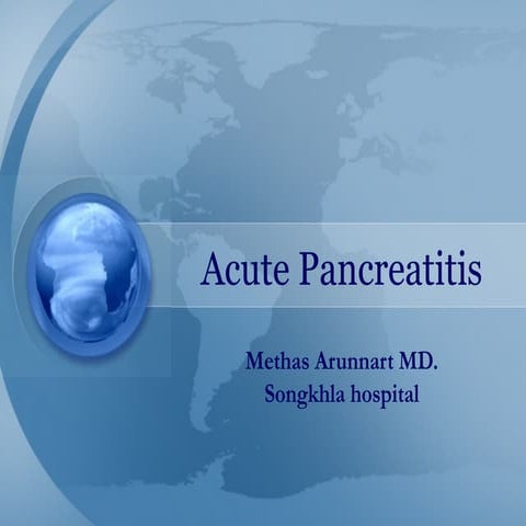 Acute pancreatitis | PPT
