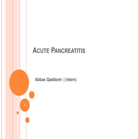 Acute pancreatitis | PPT