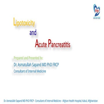 Acute Pancreatitis and Lipotoxicity.pptx