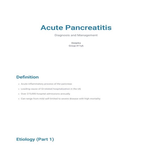 Acute Pancreatitis Presentation.PDF..... | PDF