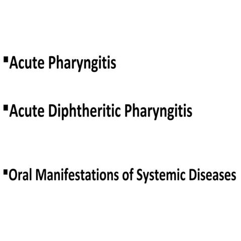 Acute pharyngitis | PPT