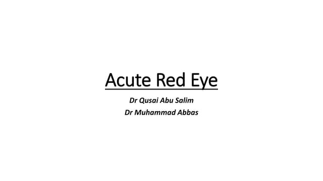 Episcleritis & Scleritis | PDF