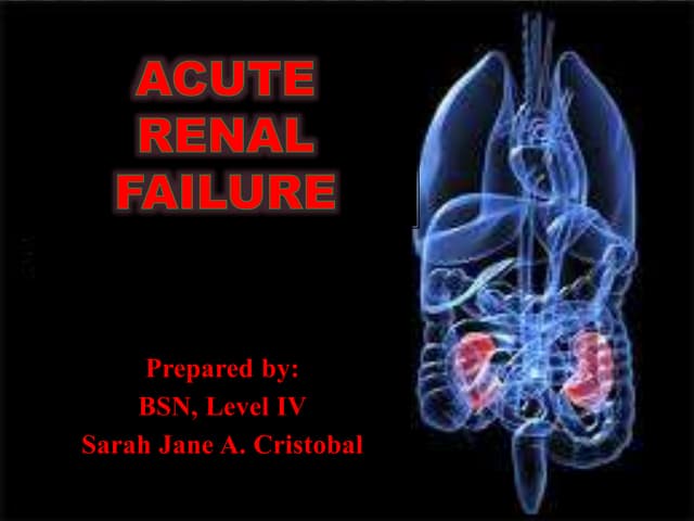 Acute renal failure | PPTX