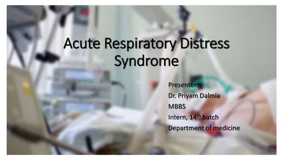 Risk Factors of acute respiratory distress syndromes .pptx