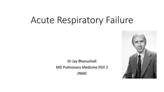 Acute respiratory failure ppt | PPT