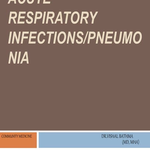 Acute respiratory infections | PPTX