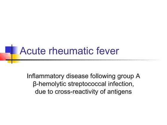 Rheumatic fever | PDF