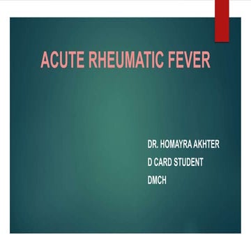 Rheumatic fever | PPT