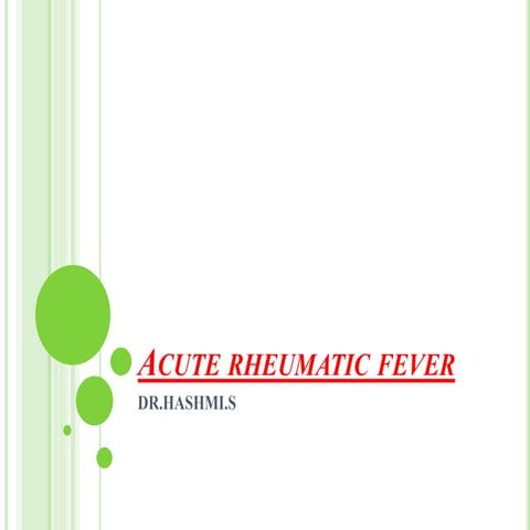 Acute rheumatic fever | PPT