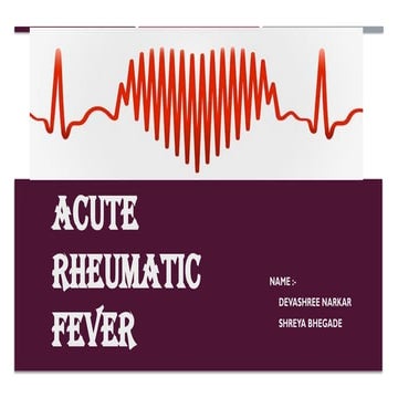 Comprehensive Overview of Acute Rheumatic Fever: Definition, Etiology ...