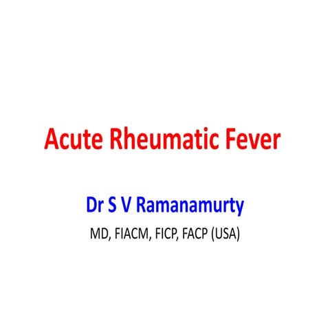 acute Rheumatic fever it's management.pptx