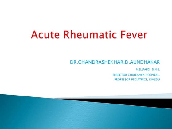 Rheumatic fever | PPT