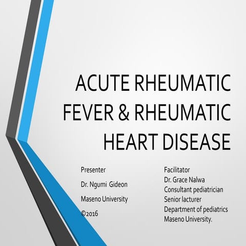 RHD(Rheumatic Heart Disease) | PPTX