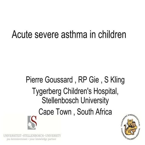acute severe asthma | PPT