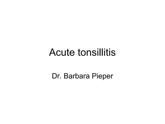 QUINSY (Peritonsillar Abscess) | PPT