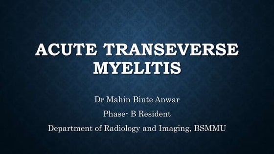 Transverse Myelitis: Symptoms, Causes, Diagnosis, and Treatment Options ...