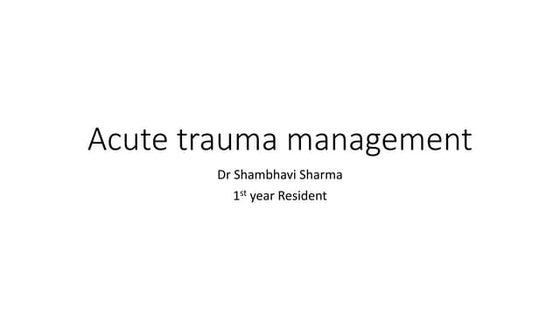 Advanced life support emergencies | PPTX