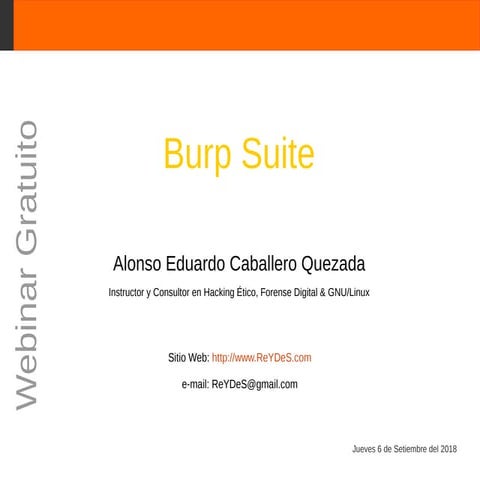 Webinar Gratuito: Burp Suite | PDF