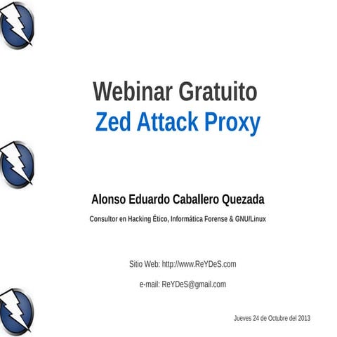 Webinar Gratuito "Zed Attack Proxy" | PDF