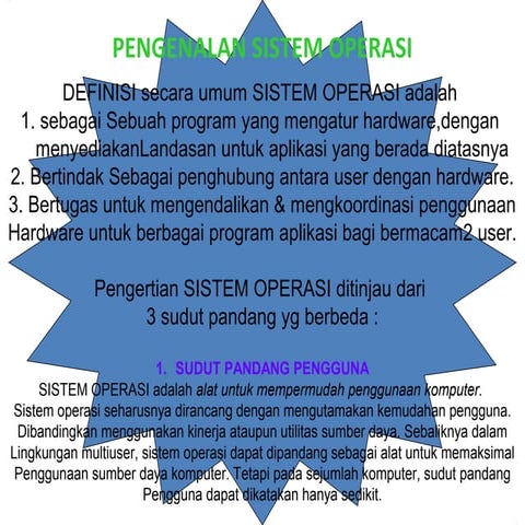 Pengenalan sistem operasi | PPT