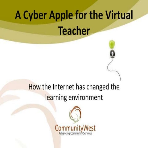 A Cyber Apple For The Virtual Teacher | PPT