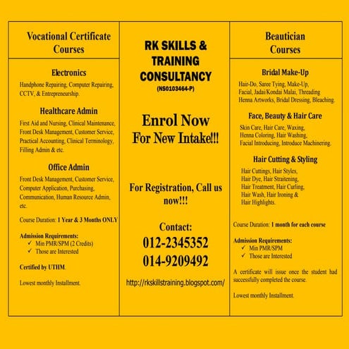 RK SKILLS & TRAINING CONSULTANCY • 123Malaysia Classifieds - Malaysia ...