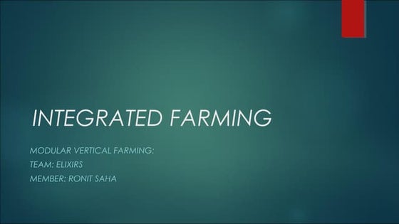 Integrated Farming System (IFS) | PPTX
