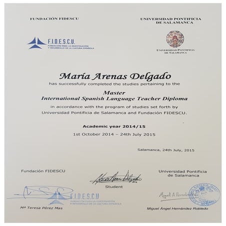 Masters In Teaching Spanish | PDF