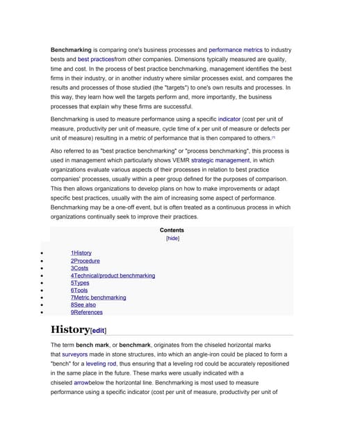 Benchmarking Theory | PPTX | Computer Software and Applications | Computing