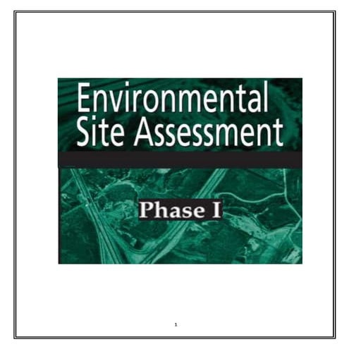 Phase 1 ESA Report | DOCX