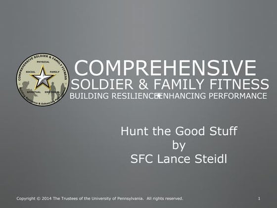 Master Resilience Training monthly modules | PDF