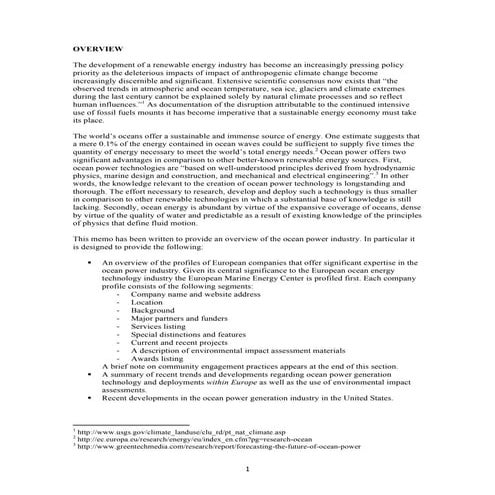 OceanEnergyDeliverable-Revised | PDF