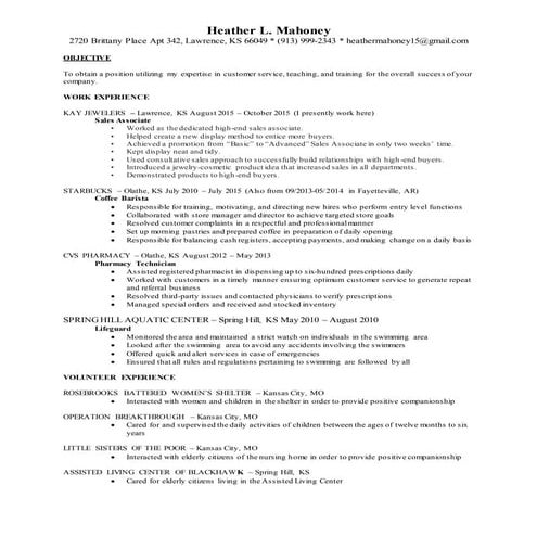 Heather's Resume | DOCX