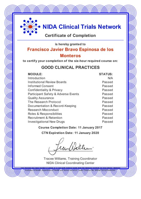 ICH-GCP-Certificate | PDF
