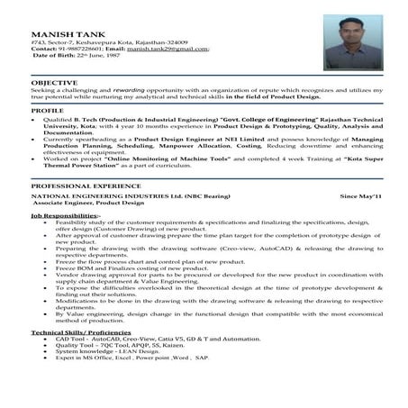 Manish_CV | PDF