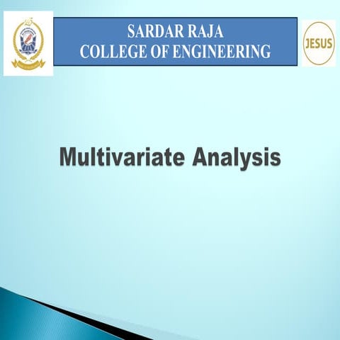 AD3301 UNIT5 PPT multivariate analysis ppt | PPT