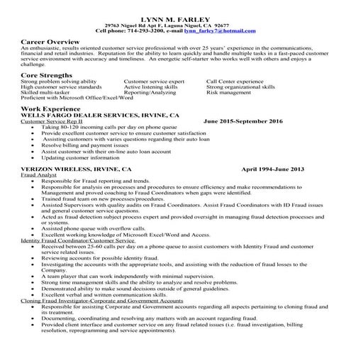 Lynn's Resume | DOC