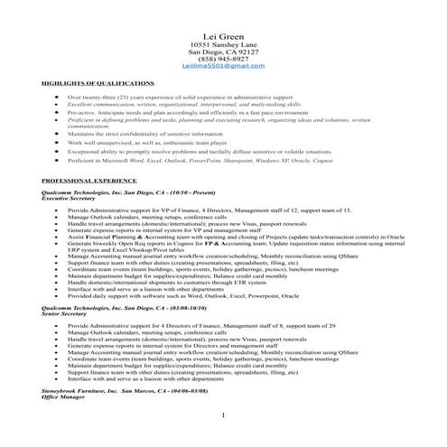 Resume Oscar Basic | DOC