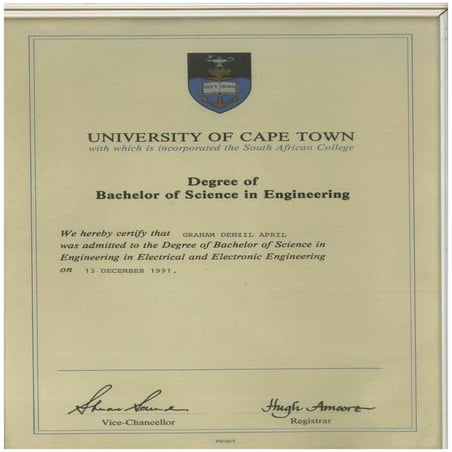 UCT degree | PDF