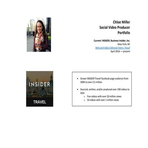 Chloe Miller Portfolio | PDF