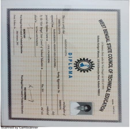 DIPLOMA CIVIL CERTIFICATE | PDF