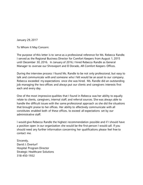 Donna-Letter of Recommendation | PDF