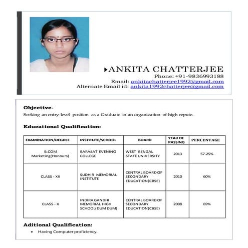 Ankita Chatterjee NEW Resume | DOCX